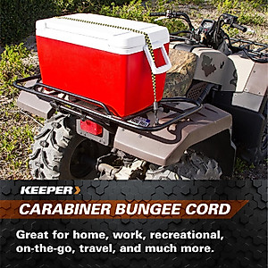 HAMPTON PROD Keeper - 48” Carabiner Bungee Cord - UV and Weather-Resistant