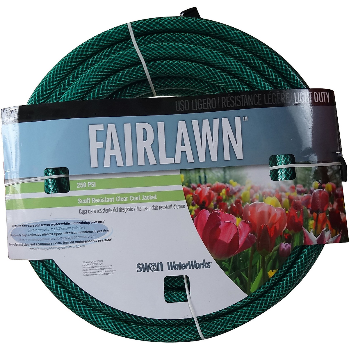 Swan Products SNCFA12050 FAIRLAWN WaterSAVER Light Duty Chore Garden Hose 50' x 1/2", Green