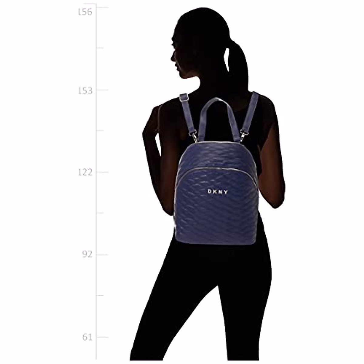 DKNY Quilted Softside Luggage, Deep Indigo, One Size