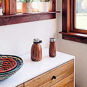 S'well Stainless Steel Traveler Bottle With Commuter Lid - 16 Fl Oz - Teakwood - Triple - Layered Vacuum - Insulated Containers Keeps Drinks Cold for 24 Hours and Hot for 6 - BPA - Free Water Bottle