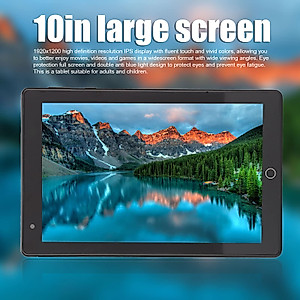 10 Inch Tablet with 6GB 128GB Memory, Octa Core CPU Processor, 2.4G 5G Dual Band WiFi, 1920X1200p 800W 2000W, 8800mAh C Port, Suitable as a Learning Gift for Children(USA)