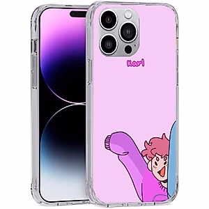 LEDSIX Phone Case Dream Mcyt Twitch Purple Sapnap Karl Jacobs SMP Wallpaper Shockproof Cover Funny Compatible with iPhone 7plus 8plus Clear Slim Transparent