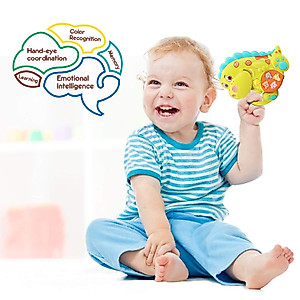 STEAM Life Baby Piano Toys, Baby Girl Toys Infant Toys, Dinosaur Toy Baby Music Toys, Baby Light Up Toys for 0 6 9 12 18 Months, Infant Toys for 1 Year Old Boy Girl Gifts, Baby Einstein Toys