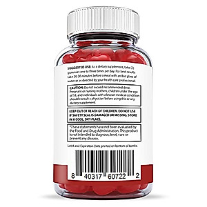 Justified Laboratories (5 Pack) Supreme Keto ACV Gummies 1000MG with Pomegranate Juice Beet Root B12 300 Gummys