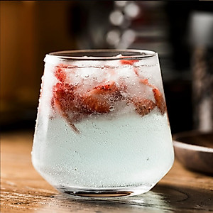 Cadamada 13oz Wine Glasses, Stemless Wine Glasses Set of 12,for Red or White Wine,Juice, Beer, Sparkling Water,High-end Banquet, Party, Bar, Wedding, Gift