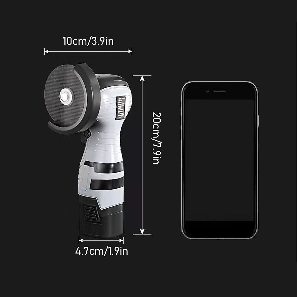 Jauarta Mini Angle Grinder Multifunctional Cordless Electric Handheld Grinding Tool for Cutting Polishing 110 to 240V Multifunctional Mini Angle Grinder (US Plug)