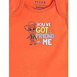 Amazon Essentials Disney | Marvel | Star Wars Unisex Babies' Sleeveless Bodysuits, Pack of 6, Toy Story Friends, 0-3 Months