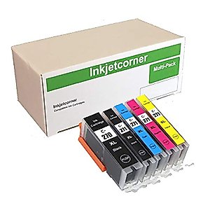 Inkjetcorner Compatible Ink Cartridges Replacement for PGI-270 CLI-271 PGI 270 XL CLI 271 for use with MG5700 MG6800 TS5020 TS6020 (Big Black, Small Black, Cyan, Magenta, Yellow, 5-Pack)