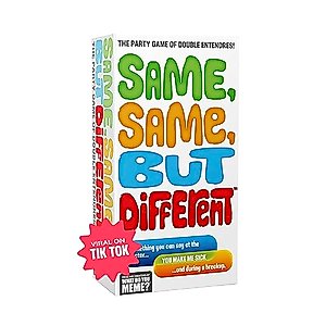 WHAT DO YOU MEME? Same Same But Different - The Party Game of Double Entendres – Adult Card Games for Game Night
