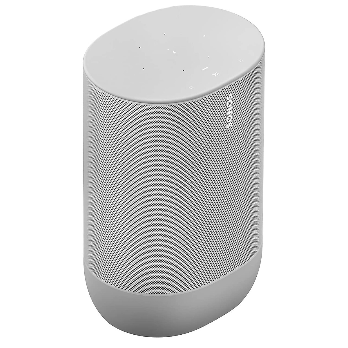 Sonos Move - Battery-Powered Smart Wi-Fi and Bluetooth Speaker with Alexa Built-in - Lunar White (2-Pack)