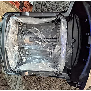 WECATION Replacement Waste Drawer Liners Compatible with Litter Bag Robot 3, 60 Count Waste Bags, 9-11 Gallons