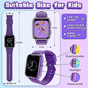 JYNZYUPO Smart Watch for Kids,with 26 Games Educational Learning Touchscreen 1.7" Smart Watch Toddlers Multi-Function Childrens Smartwatches Gift Toys for 3-12 Years Old