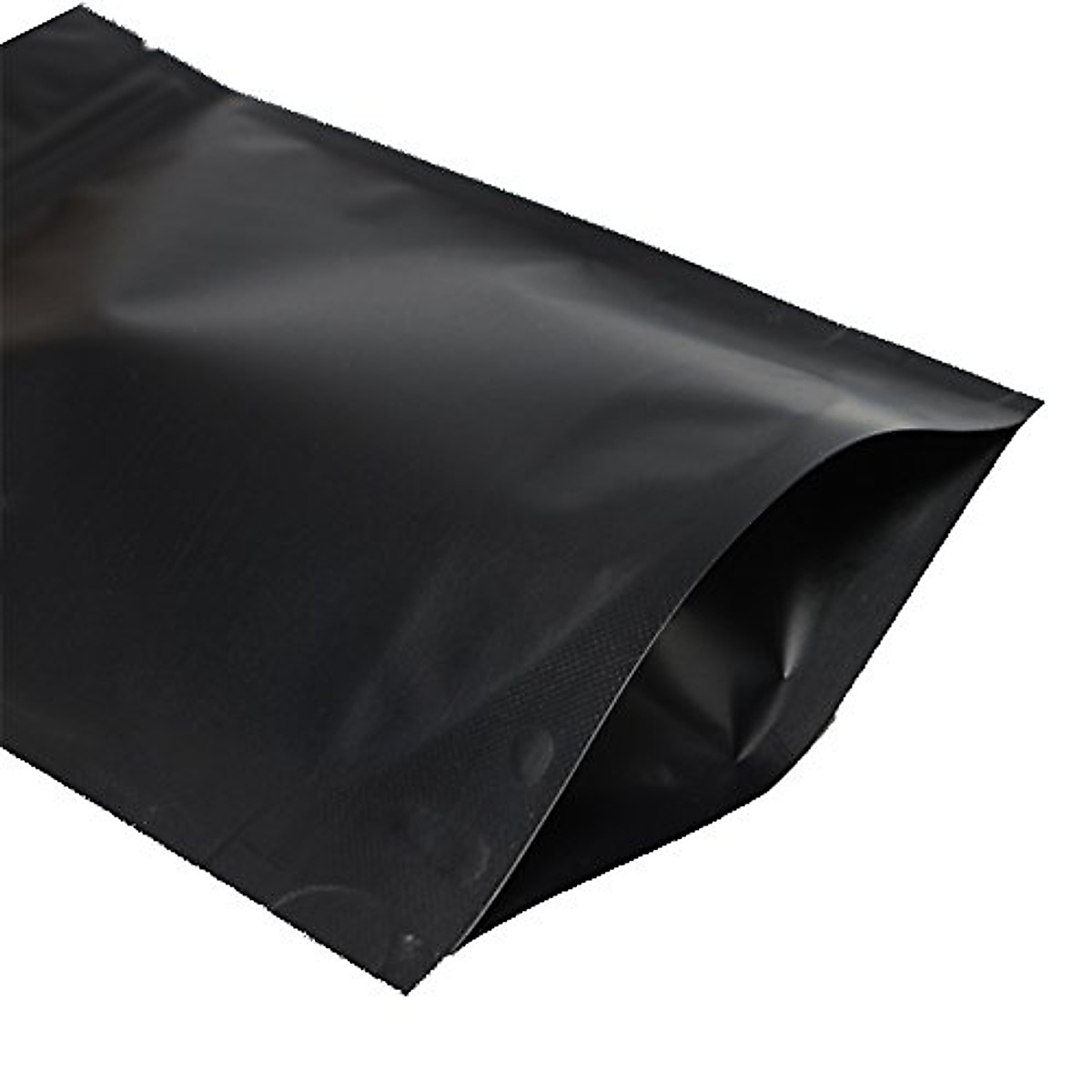 QQ Studio 100PCS Matte Double-Sided Colored Stand-Up Resealable QuickQlick™ Bags (8.5x13cm (3.3x5.1"), Black)