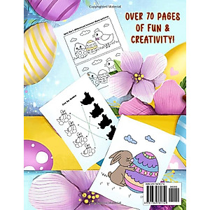 Fun Easter Activity Book For Kids 4-8: Color-by-Number, Dot-to-Dot, Pictures, Spot The Difference & More!