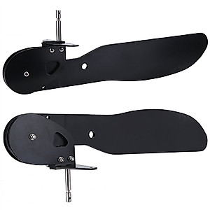Kayak Canoe Rudder Foot Direction Control Tackle Kits Angling Boat Watercraft Recreation Water Sports Plastic Black