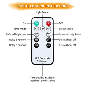 Kitmose 4X LED Flame Effect Light , USB Rechargeable 4 Modes Flickering Flame Candle Lantern with Remote Timer Gravity Sensing Effect Magnetic Base Waterproof Dimmable Outdoor Hanging Lamps Camping