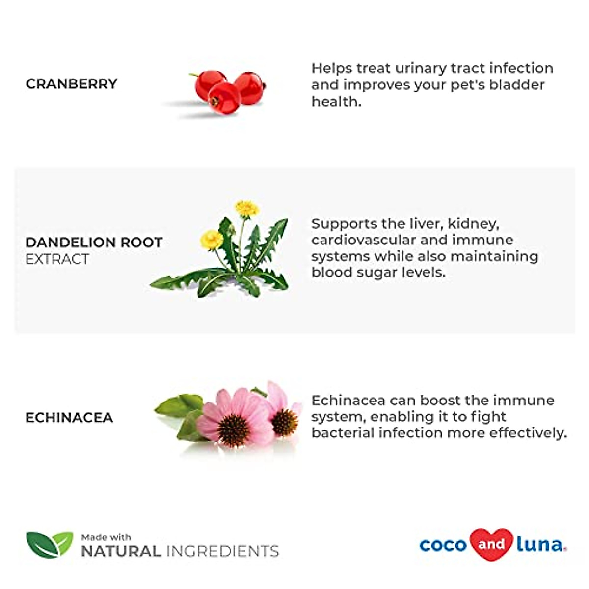 Cranberry for Dogs and Cats - Urinary Tract Support, Cat UTI, Bladder Support, Dog UTI, Bladder Stones and Incontinence Support