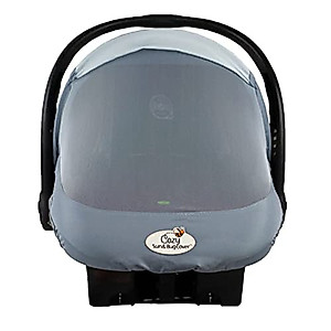 Summer Cozy Cover Sun & Bug Cover (Glacier Gray) - The Industry Leading Infant Carrier Cover Trusted by Over 2 Million Moms Worldwide for Protecting Your Baby from Mosquitos, Insects & The Sun