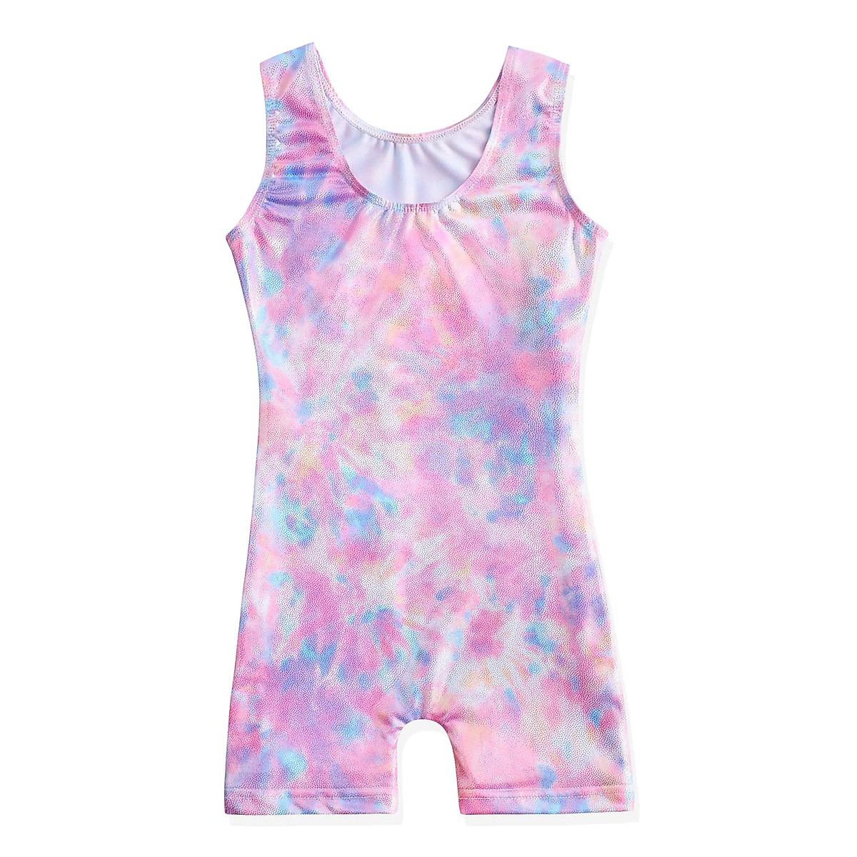 HOZIY Leotards for Toddler Girls Gymnastics 3t 4t 3-4t With Shorts Pink Pinkish Blue Purple Tie Dye Sparkle Biketard