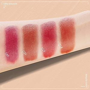 LAMUSELAND Matte Lipstick, 2Pc/Set Waterproof Long Lasting Moisturizing Lip Stain Earphone Dual-color Lip Gloss Primer, Non-stick Cup Lip Make Up Gift Kit for Girls (White)