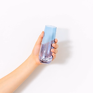 BETTR - Stemless Champagne Flute Glasses - Iridescent Blue/Indigo Bottomless Mimosa Glass - Cocktail/Wine Glassware - All-Purpose Drinkware Juice, liquor, Water Glasses with 10.5 FL oz (Set of 4)