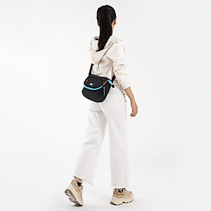 Sherpani Milli, Nylon Crossbody Purse, Flap Shoulder Bag, Cross Body Bag, Messenger Bag, Crossbody Bags for Women, Travel Bag, RFID Protection (Stone)