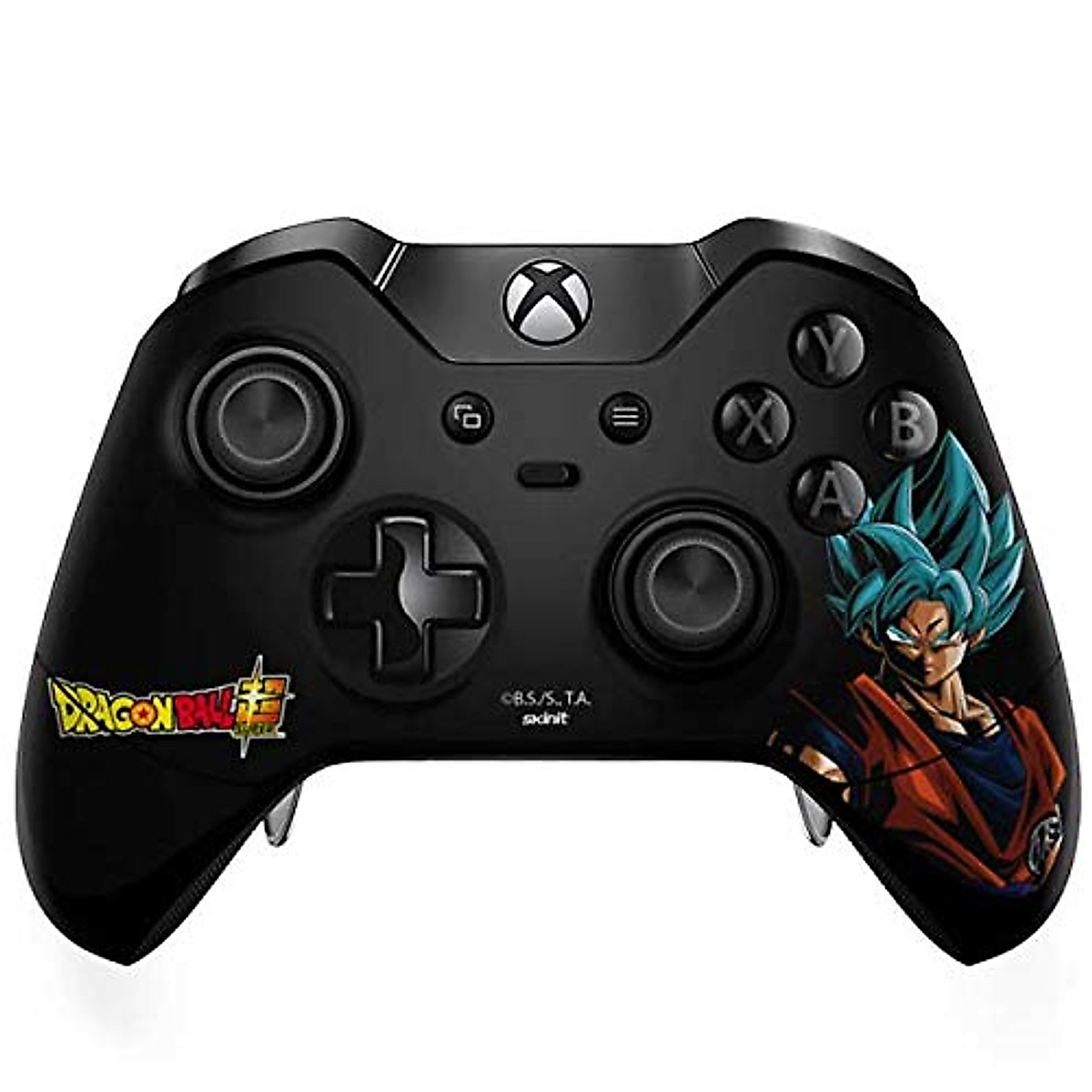 Skinit Decal Gaming Skin Compatible with Xbox One Elite Controller - Officially Licensed Dragon Ball Super Goku Dragon Ball Super Design