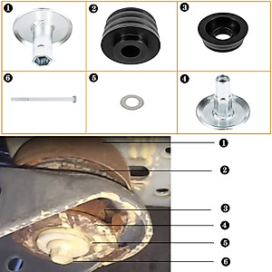 Black KF04060BK Body Mount Bushing Kit Fits for 2008-2016 Ford F250 F350 Super Duty 2WD 4WD Polyurethane Body Cab Mounts & Steel Sleeves & Hardware（60PCS）