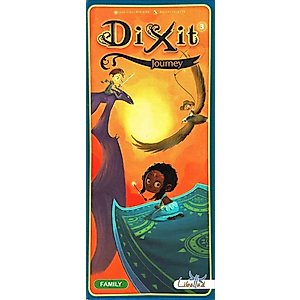 Dixit Journey Board Game Expansion - Explore Imaginary Worlds with 84 New Cards! Creative Storytelling Game, Fun Family Game for Kids & Adults, Ages 8+, 3-6 Players, 30 Min Playtime, Made by Libellud