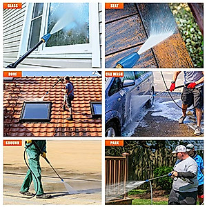 PENSON & CO. 4.0 GPM Turbo Rotary Rotating Nozzle for Pressure Washer 1/4" Quick Connect 5000PSI, Blue (TBN-0040-BL)