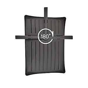 LIMORUNS 2 Tier Dish Rack Dish Drying Rack with Drainboard, Dish Drainer Rack with Utensils, Rustproof Large Black Dish Holders for Kitchen Counter Escurridor De Platos para Fregadero Father's Gift