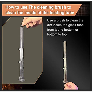 Shrimp Feeding Tube with Feeding Bowl and Dish，Shrimp Feeding Dish with Suction Cup，Tube Cleaning Brush，Shrimp Feeder with Bulb，Feeding Ring，Aquarium Feeding clamp,Aquarium net