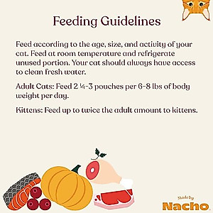 Made by Nacho Wet Cat Food Variety Pack, Cage-Free Chicken, Sustainably Caught Salmon, Grass-Fed Beef with Bone Broth for Extra Hydration, (12) 3 oz Pouches