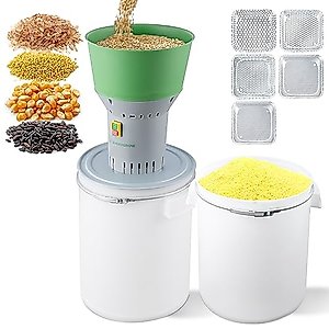 EVERYGROW Grain Mill Grinder Electric, Grain Grinder Mill, Corn Grinder Electric, Wheat Grinder, Brew Mill, 13.2 Gallons (50L)