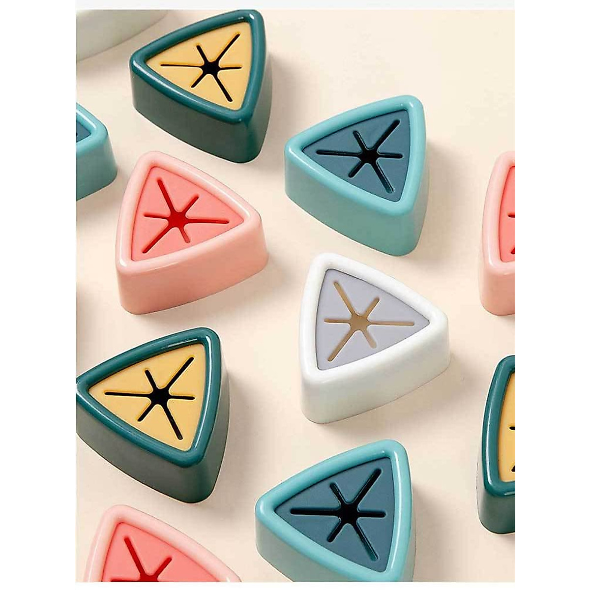 8 Pieces Kitchen Towel Holder, Kitchen Towel Hooks Self Adhesive, Wall Mount Towel Holder for Bathroom, Kitchen , Wall, Cabinet and Garage, Dish Towel Rack, Metallic