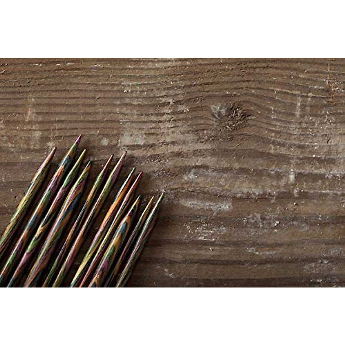 Knit Picks Options Wood Interchangeable Knitting Needle Set - US 4-11 (Rainbow)