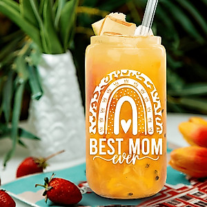 Mothers Day Gifts for Mom from Daughter, Son, Kids, Husband - Mom Gifts for Wife - Birthday Present for Mom, Mama Gifts, Mother Gifts - New Mom, First Time, Bonus MomGift Ideas - 16oz Can Glass Cup