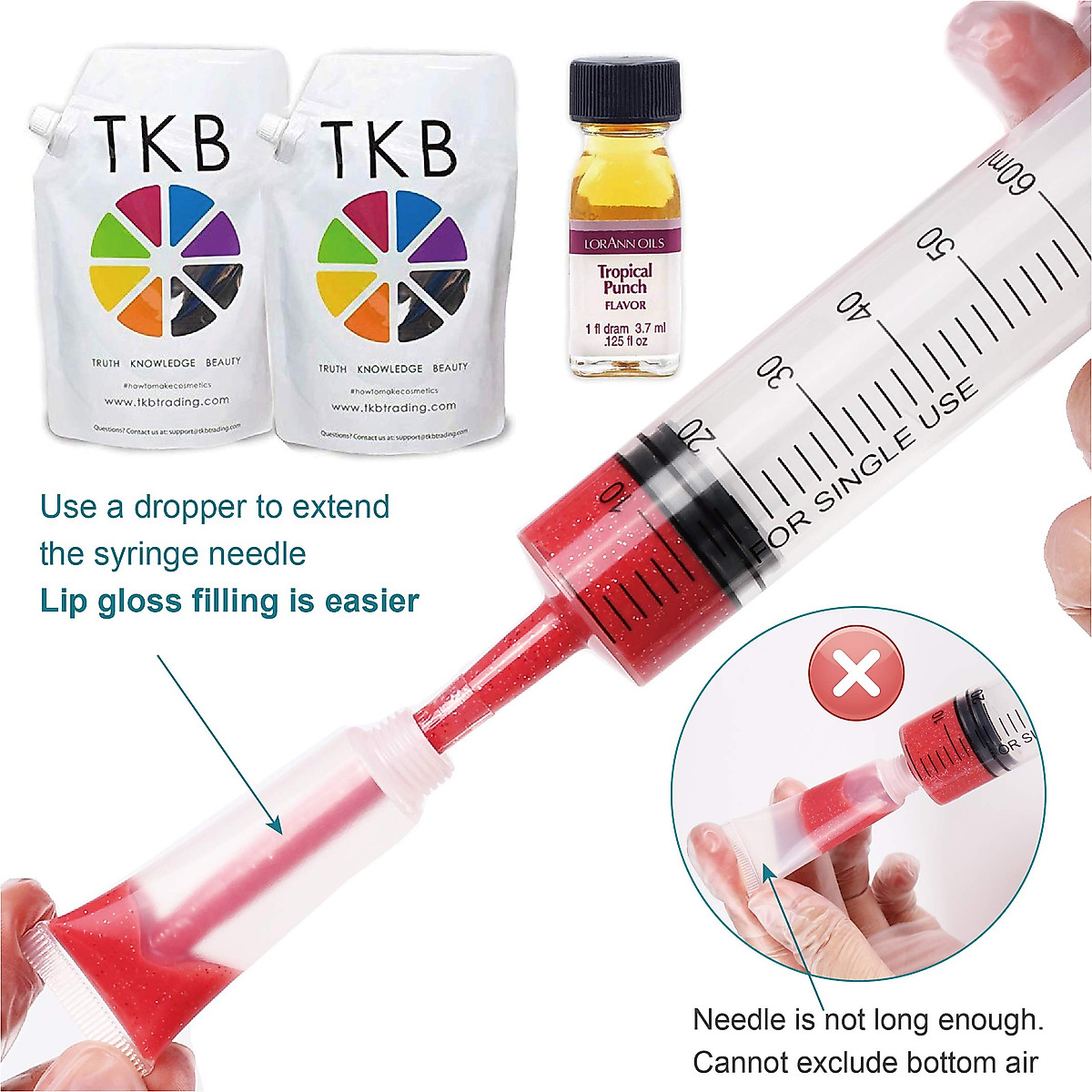 60ml + 20ml Syringe for Liquid set - Syringes without Needle - 20 ml Sterile Packed Plastic Syringe with Dropper for Medicine Student Lab Measuring Liquids and Pet Feeding Oral , Jello Shot ( 6 Pack )