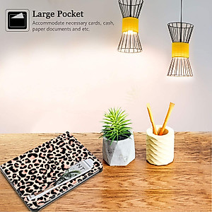 Hepix iPad Pro 12.9 Case 2022 2021 2020 2018 Leopard Print Cheetah iPad 6th 5th 4th 3rd Gen with Pencil Holder, Multi-Angle Pocket Slim Folio Stand Protective Cover Auto Sleep Wake