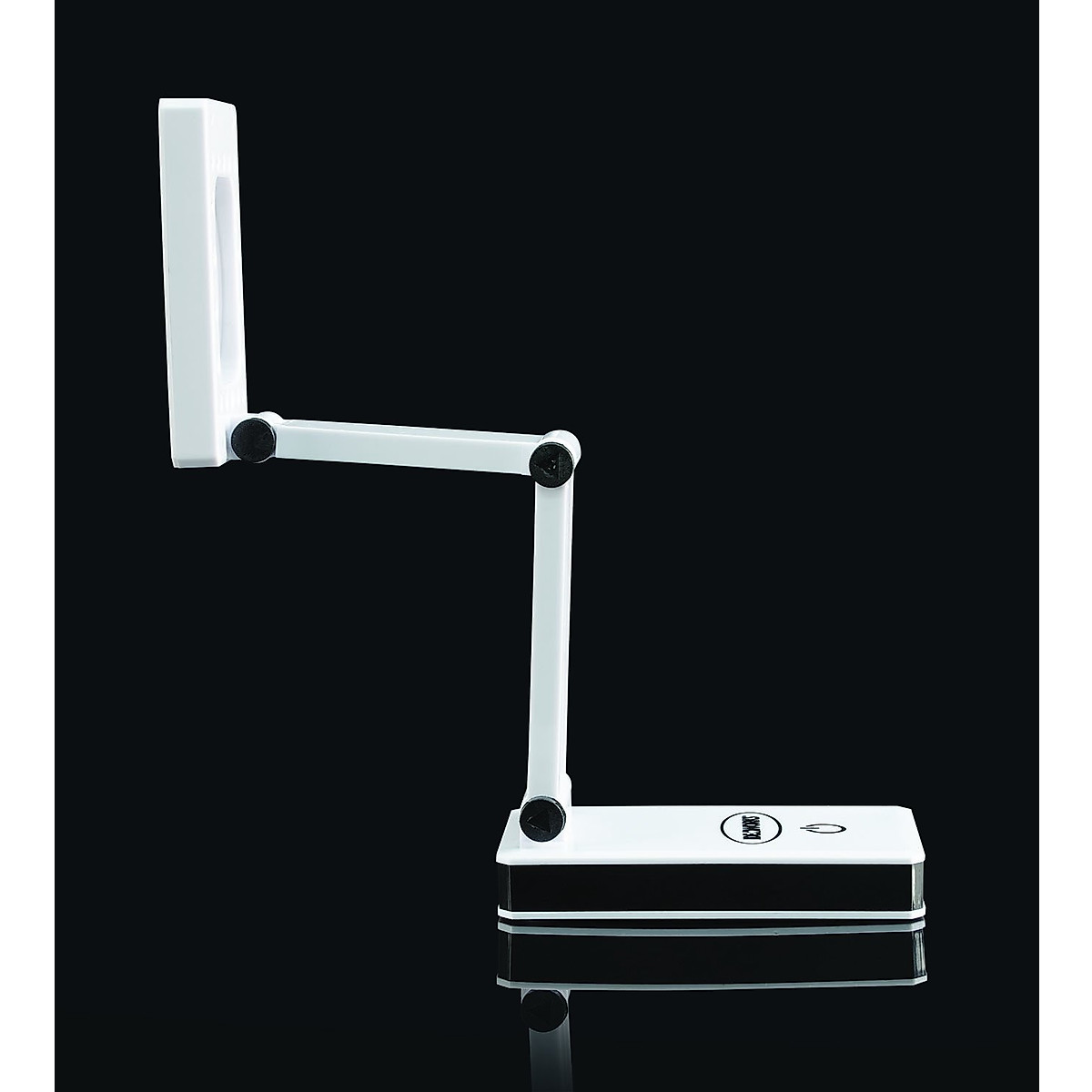 IdeaWorks JR7911 LED Desk Lamp, White with Magnifying Glass