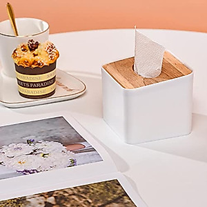 Hondony Home Tissue Paper Dispenser | Tissue Paper Holder Tissue Box Containers with Arc Opening | Removable Tissue Dispenser, Kitchen, Living Room, Bedroom, Bathroom