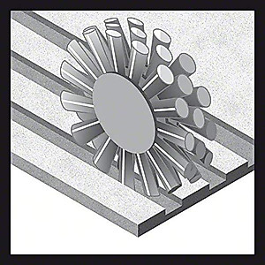 Bosch 2608622057 Tapered Brush, Silver/Green, 100 mm