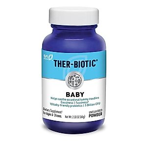Klaire Labs Ther-Biotic Baby - Infant Probiotic Powder - Bifidobacterium Infantis & More - Gut & Immune Support Baby Probiotics - Hypoallergenic - Mix with Breast Milk or Food (120 Servings)