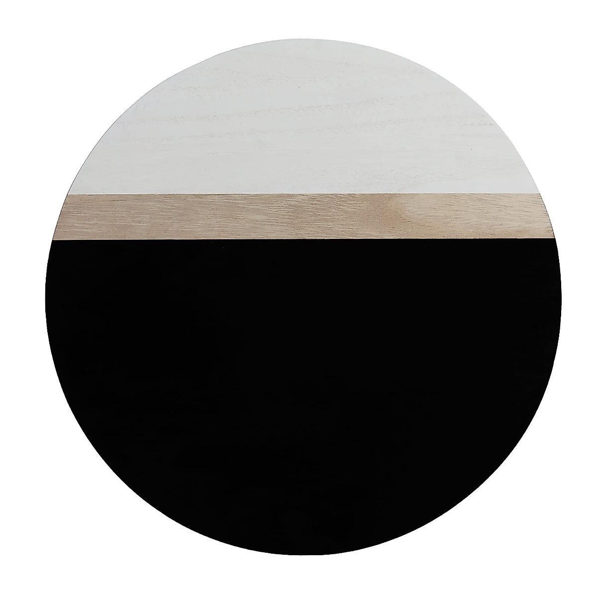 Hanna Roberts Lazy Susan Kitchen Turntable for Pantry Cabinet or Table, 14" (Black Brown White Stripe Design)