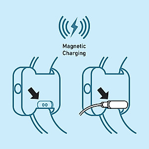 ABC123 Potty Training Watch 3 (2023 Edition) - Baby Reminder Water Resistant Timer for Toilet Training Kids & Toddler with Wireless Charging (Blue)