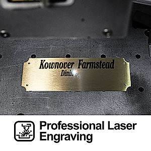 Personalized Name Plates, Solid Brass Engraved Plaque, Trophy Plates Engraved, Custom Name Plate with Adhesive Backing or Screws, 3" W x 1" H