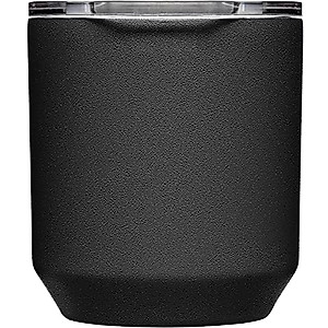 CamelBak Horizon 10 oz Rocks Tumbler - Cocktail Glass - Insulated Stainless Steel - Tri-Mode Lid, Black