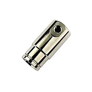 HydroMist Single-Hole End Cap Misting Connector, 3/8" Compression Fitting, Made of Nickel-Plated Brass, To Be Used with 3/8 High-Pressure Nylon Hose, Requires 1000 PSI Pump
