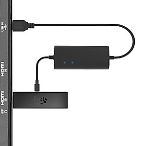 for All Fire TV Sticks Power Adapter USB Cable, Directly Power for TV Stick to Support 4K Video , Eliminating AC Outlet Decluttering Messy TV Cords, Latest Generation 2000mAh Advanced Power Cord