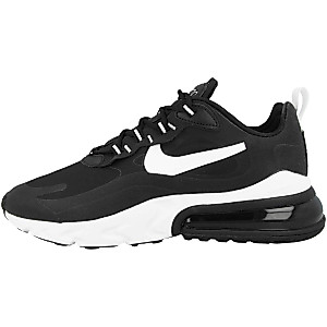 Nike Men's Air Max 270 React Black/Black-White, Black/Black/White, 11